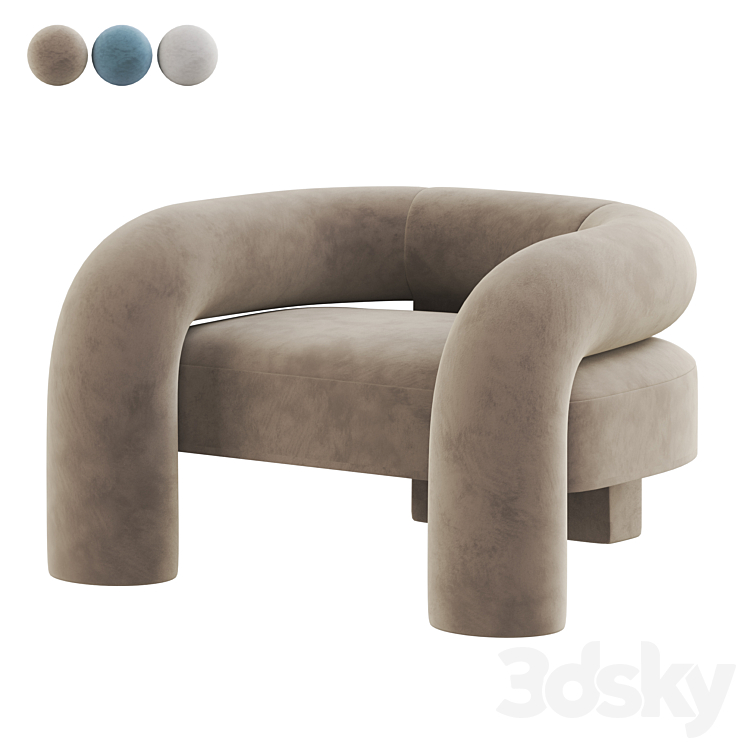Sight Unseen Ian Felton - Arm chair - 3D model