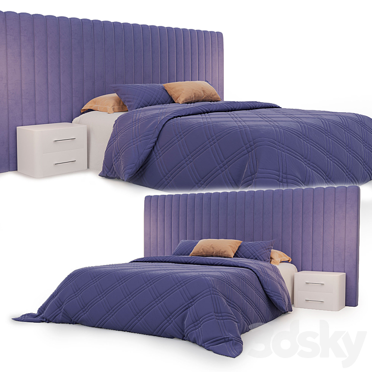 Prescott Bed - Bed - 3D model