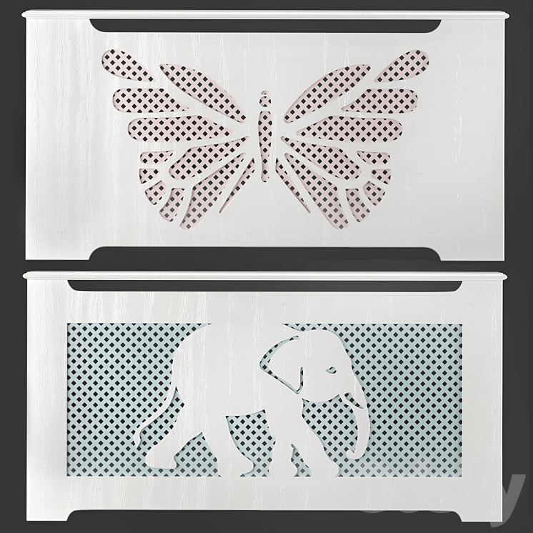 Radiator screen for children's room - Radiator - 3D model