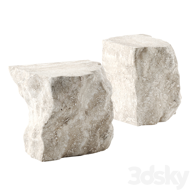 Rock side tables - Table - 3D model