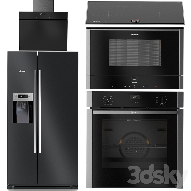Set of kitchen appliances Neff 5 - Kitchen appliance - 3D model