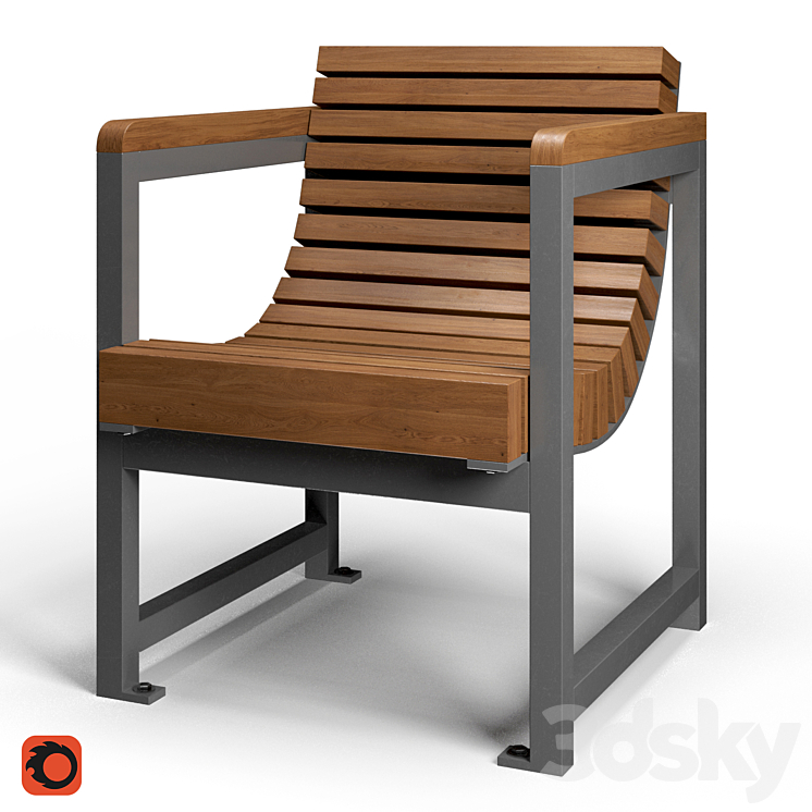 Chair Ref Punto Group - Arm chair - 3D model