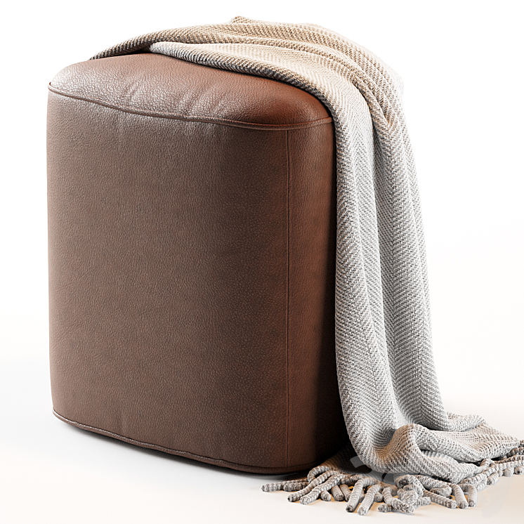 Pebble Ottoman - Small - Other soft seating - 3D model