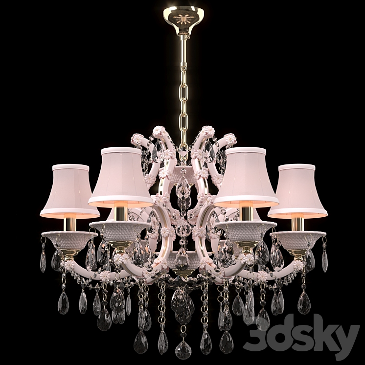PRINCIA-pink - Pendant light - 3D model