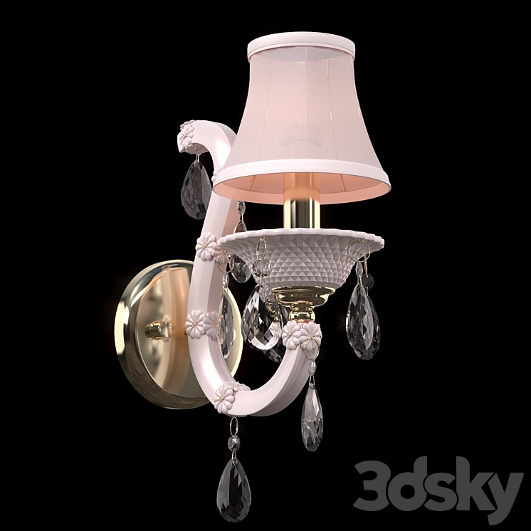 PRINCIA-pink - Wall light - 3D model