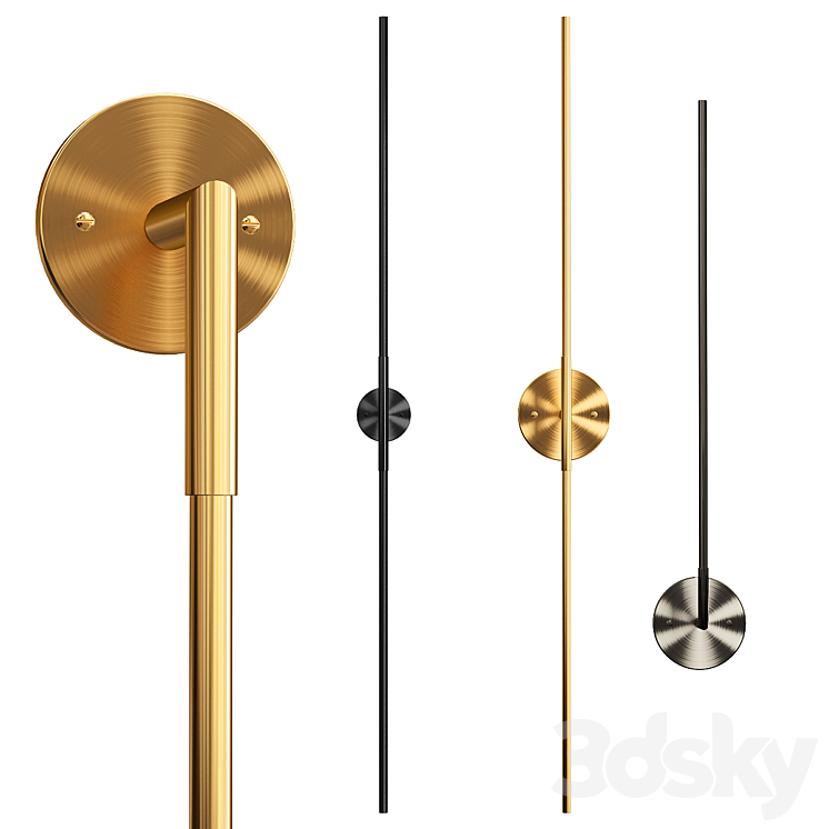 JUNIPER THIN SINGLE & RETRO FLOAT - Wall light - 3D model