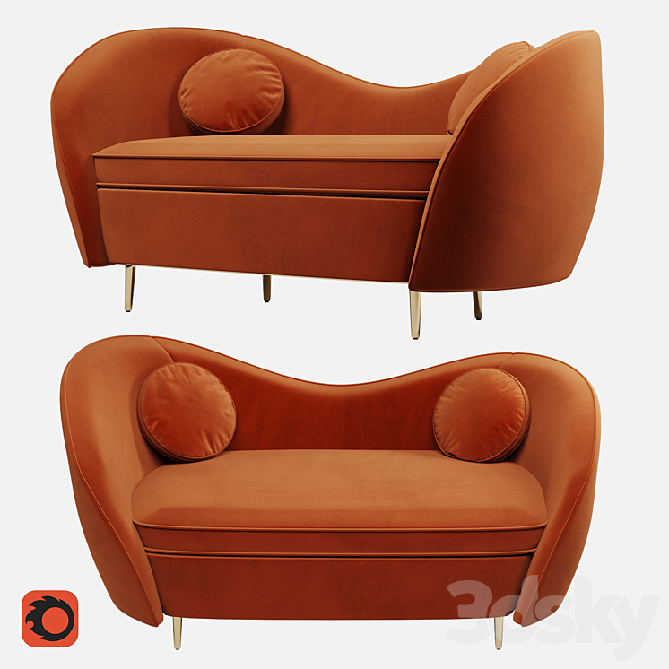 MADE Kooper Sofa - Sofa - 3D model