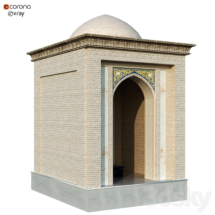 old seljukian style tomb set 141 - Building - 3D model