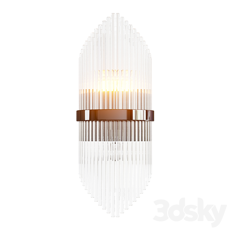 BRA GLASS CHROME - Wall light - 3D model