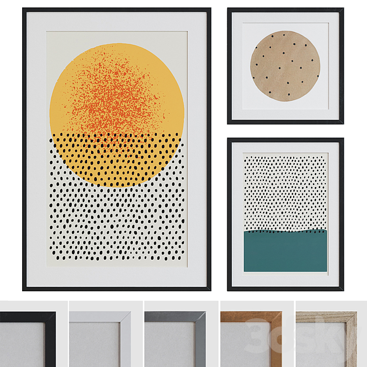 Picture Frame Set 100 - Frame - 3D model