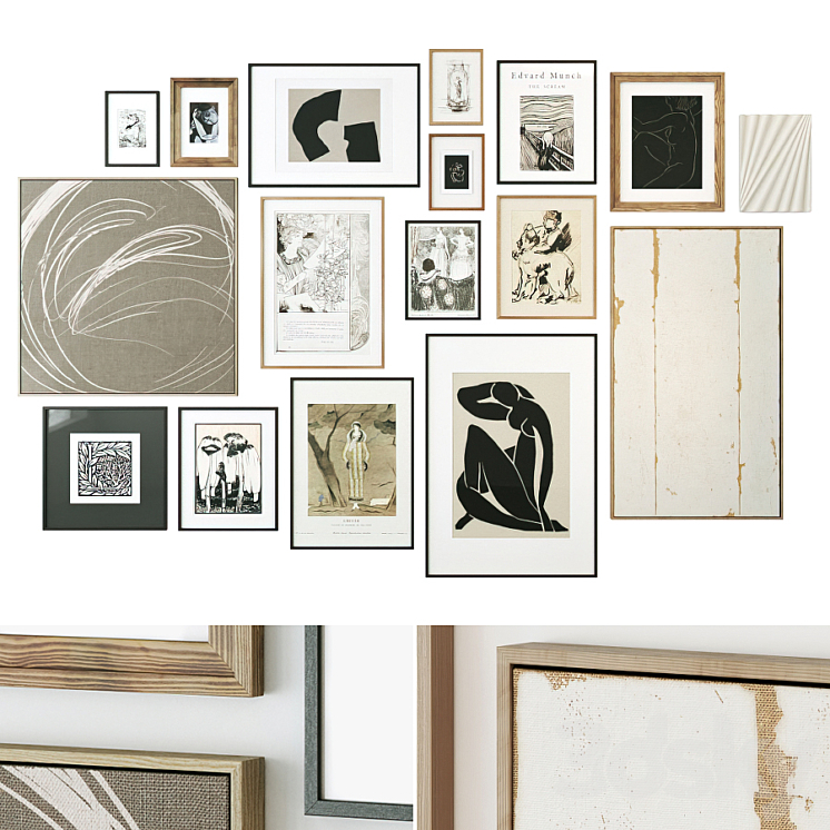 Classic painting - Frame - 3D model