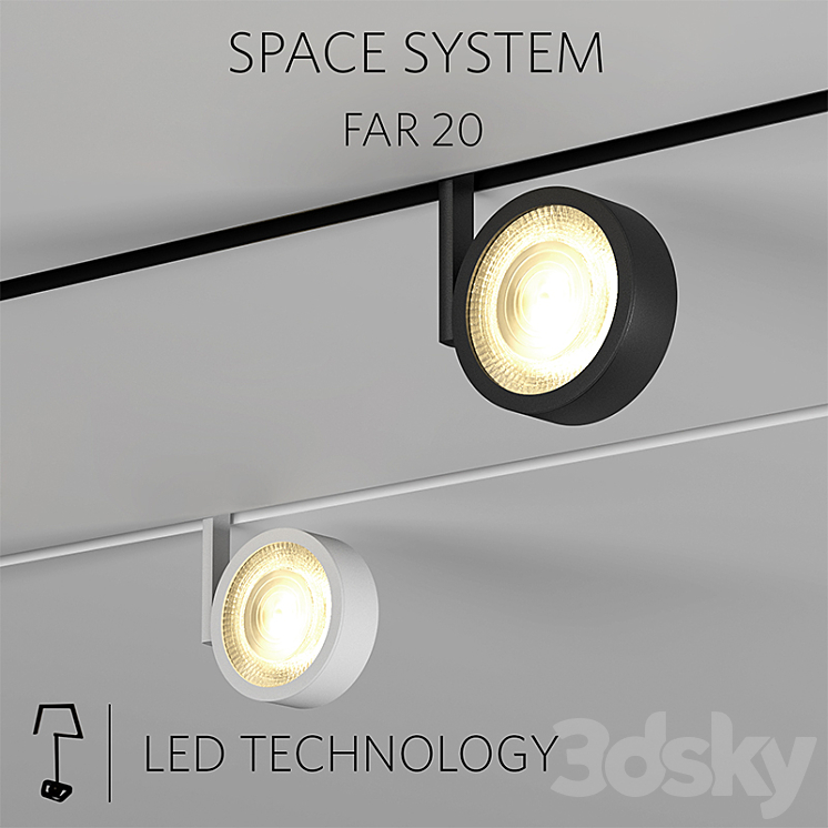 Space Far 20 - Technical lighting - 3D model