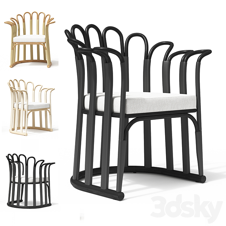 Chair Anemone Cane - Chair - 3D model