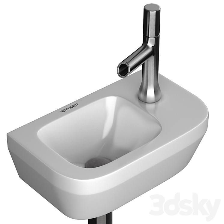 Duravit DuraStyle sink & Jacob Delafon Toobi mixer - Wash basin - 3D model