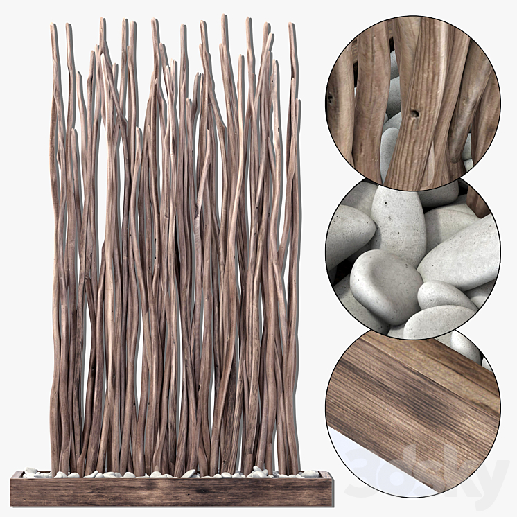 Sang crooked decor pebble n2 - Other decorative objects - 3D model