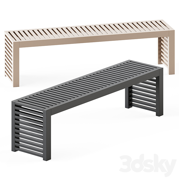 DNA Bench by Gandia Blasco / Outdoor furniture - Other - 3D model