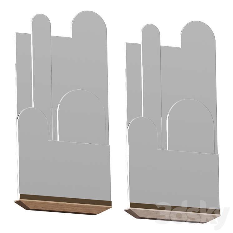 Propped Mirror by Phaedo - Mirror - 3D model