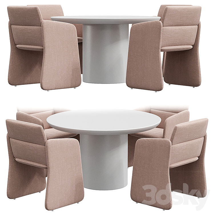 Crassevig AURA PM Table Chair Design by Mario Ferrarini Collection AURA ...