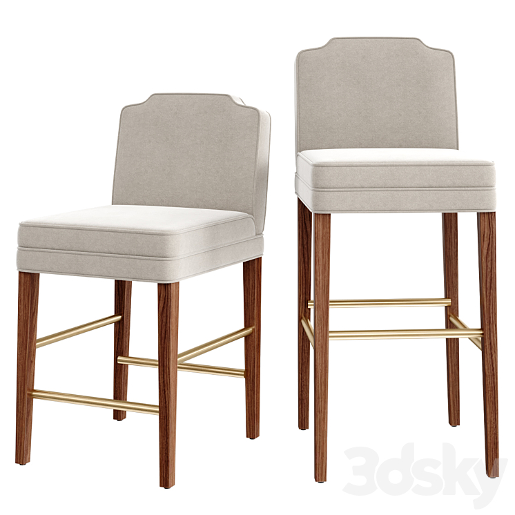 KST CUSHIONED BAR STOOL - Chair - 3D model