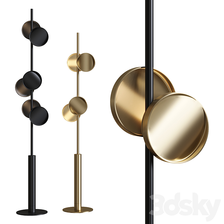 Rakumba Typography Floor - Floor lamp - 3D model