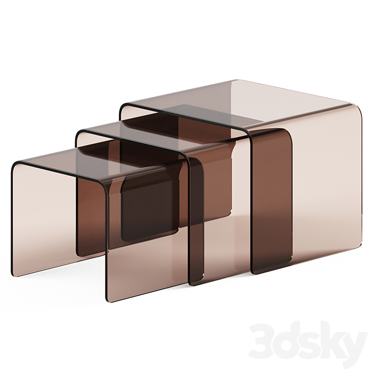 Tavolino Bridge Trix by Sovet Italia / Coffee table - Table - 3D model