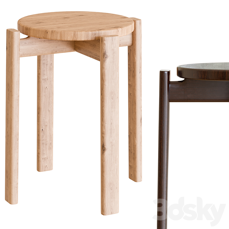 MENU - Passage Stool - Chair - 3D model