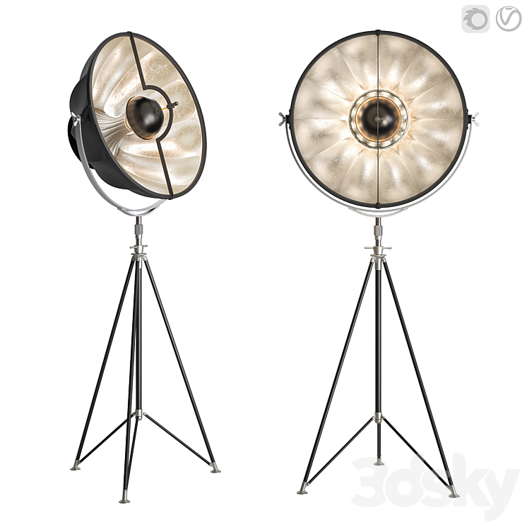 FORTUNY STUDIO 76 TRIPOD FLOOR LAMP Restoration Hardware - Floor lamp ...