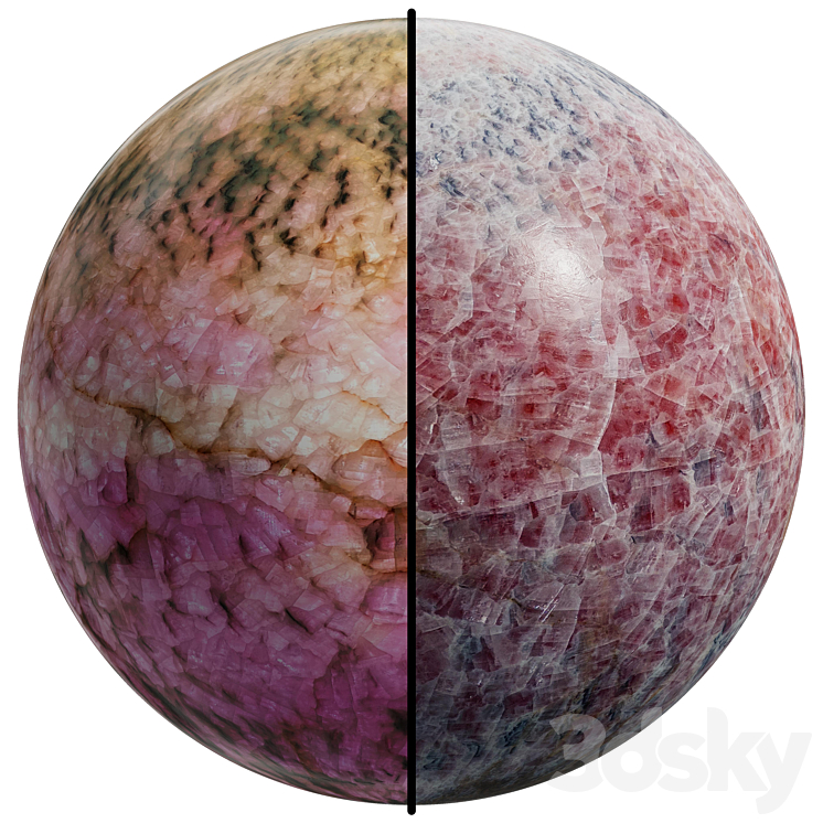 FB38 onyx pink diamond marble | 2 Mat | 80192 * 4096 - Stone - 3D model