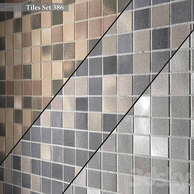 Tiles set 386 - Tile - 3D model