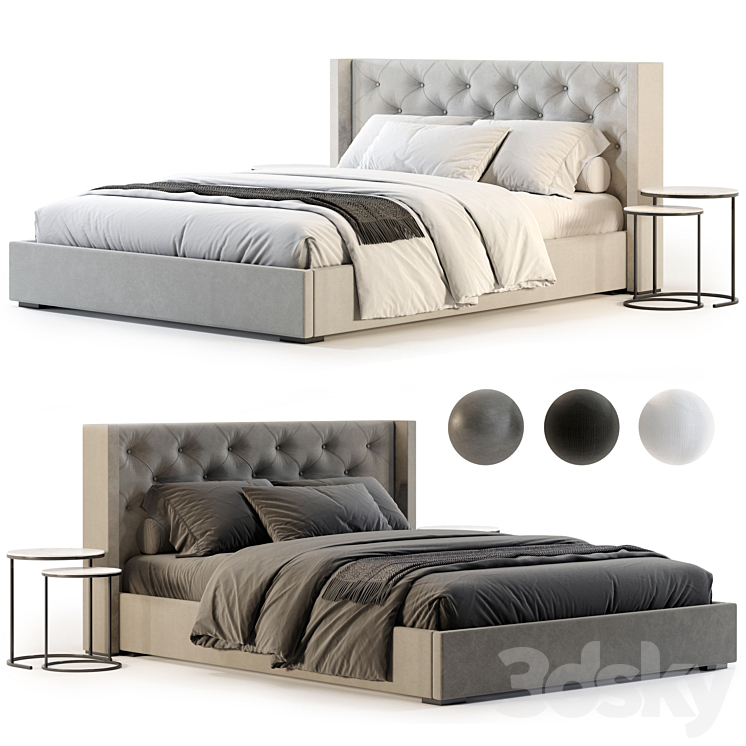 Rh Mdena Diamond Bed - Bed - 3D model