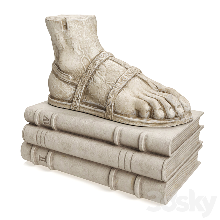 Roman foot sculpture - Sculpture - 3D model