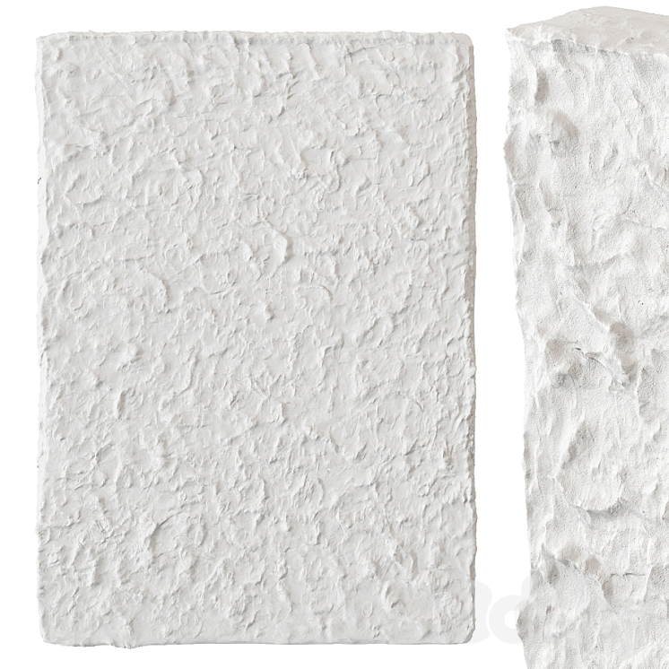 Abstract plaster painting - Frame - 3D model