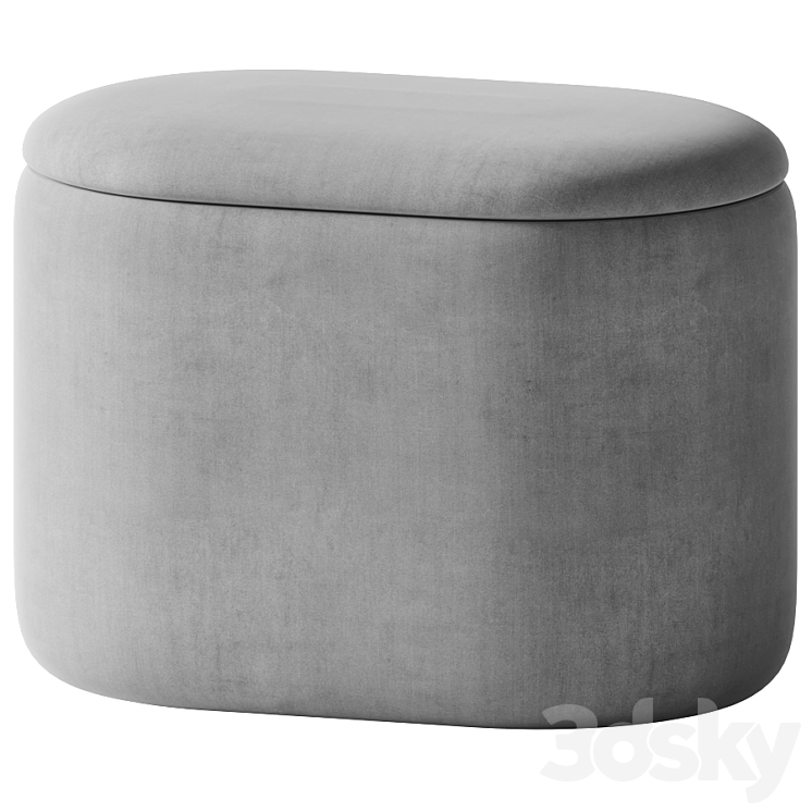 GISLEV ottoman - Jysk - Other soft seating - 3D model