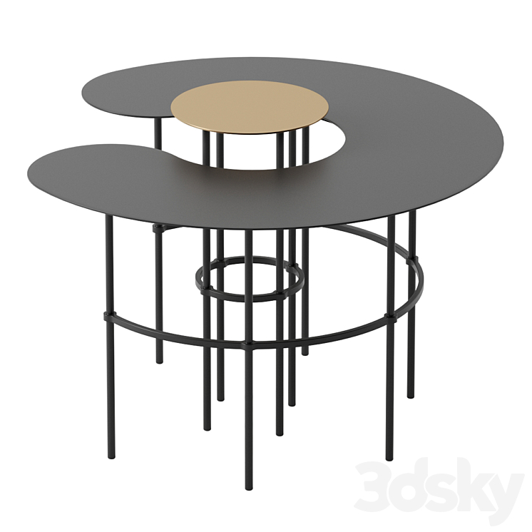 SCRIBBLE coffee table by De Castelli - Table - 3D model