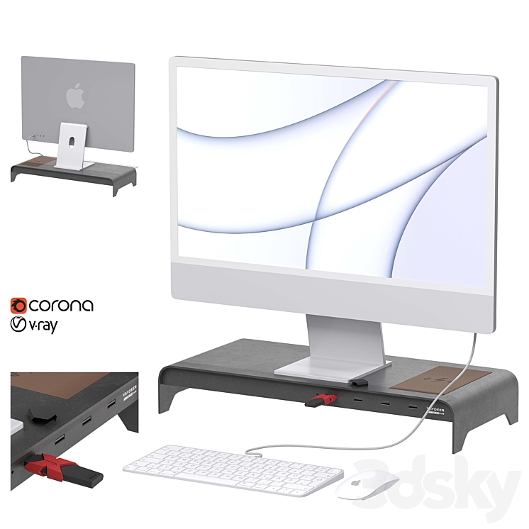 Apple iMac 2021 - PC & other electronics - 3D model