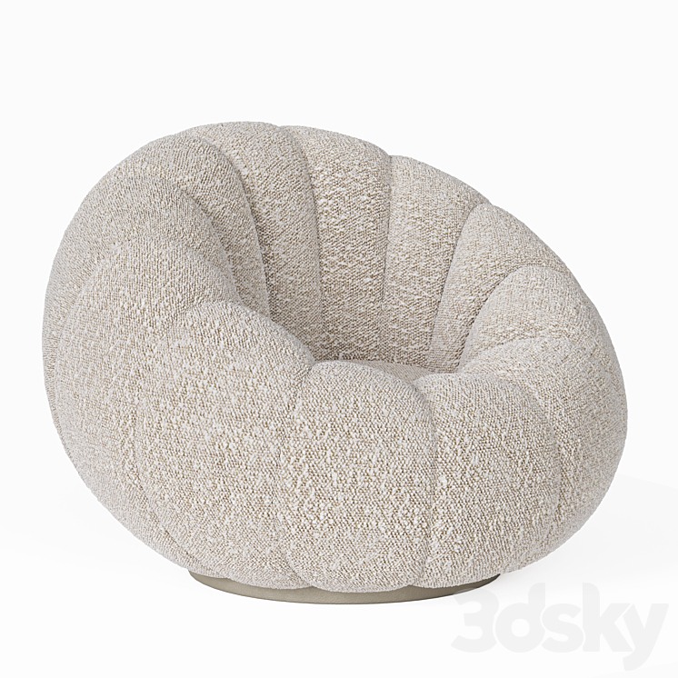 Pumpkin sofa - Arm chair - 3D model