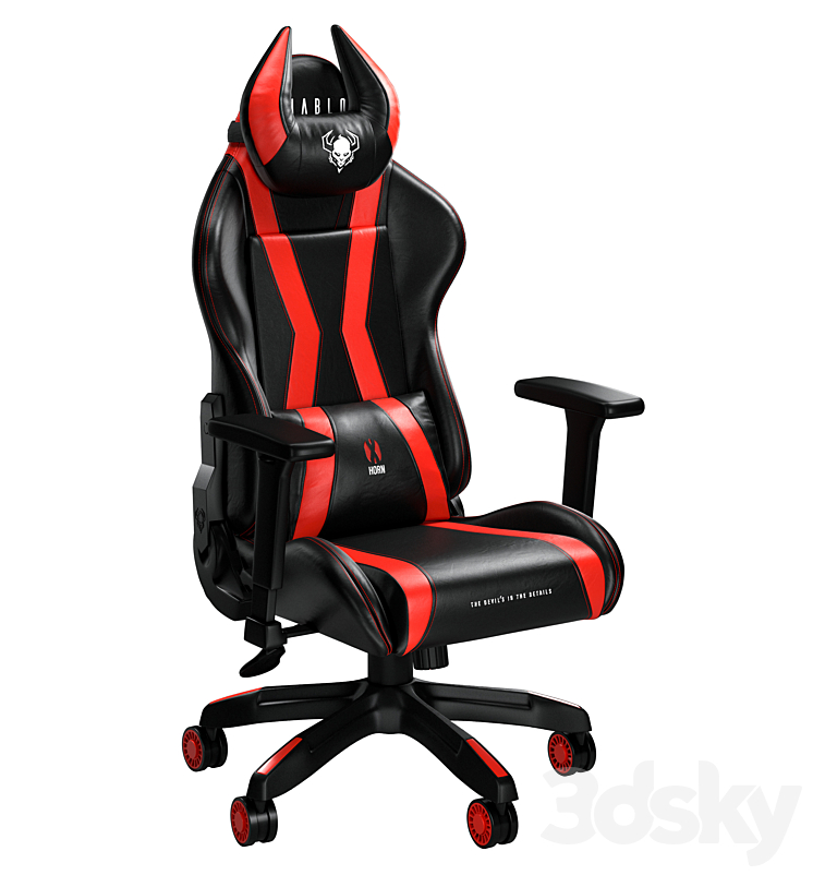Diablo X-Horn gaming armchair by Diablochairs - Office furniture - 3D model