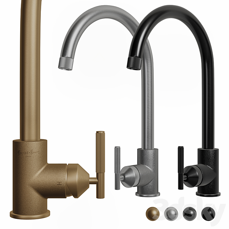 Buster & Punch Kitchen Tap Linear - Faucet - 3D model