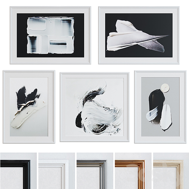Picture Frame Set 304 - Frame - 3D model