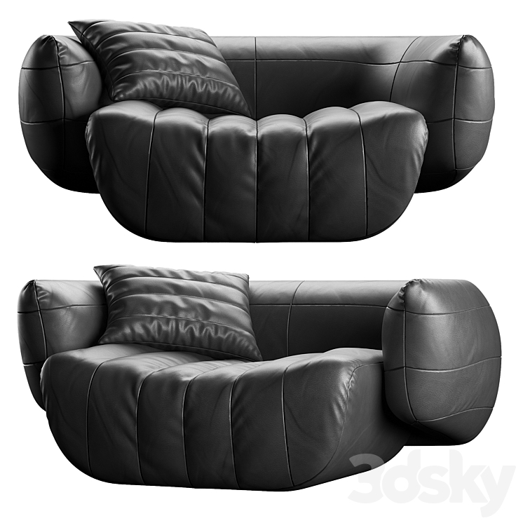 Armchair Tactile by Baxter - Arm chair - 3D model