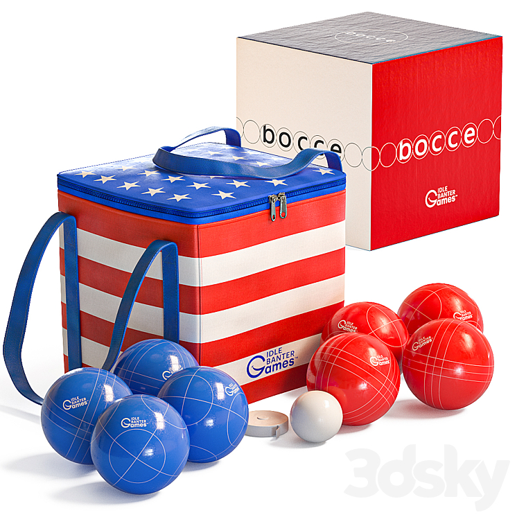 Bocce Set Idle Banter Games - Sports - 3D model