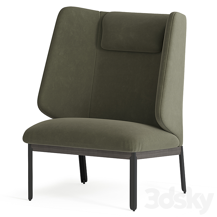 arflex Hug armchair - High version - Arm chair - 3D model
