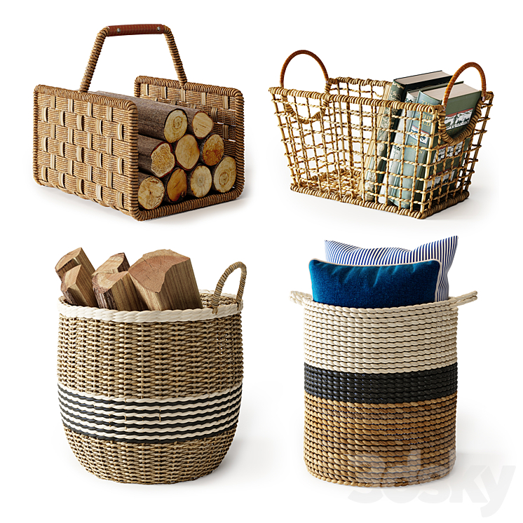 Baskets Set 10 - Other decorative objects - 3D model
