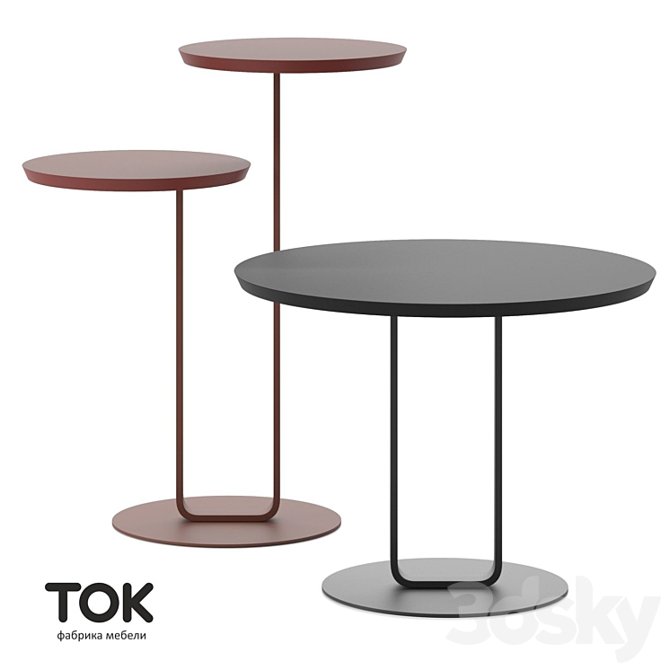(OM) SERIES OF TABLES "BUTON" TOK FURNITURE - Table - 3D model