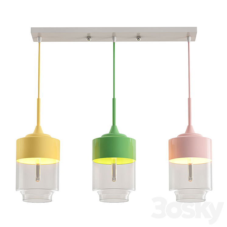 NORD COLOR TRIO3 - Pendant light - 3D model