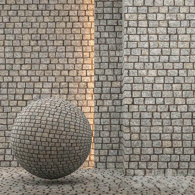 pavement - Stone - 3D model