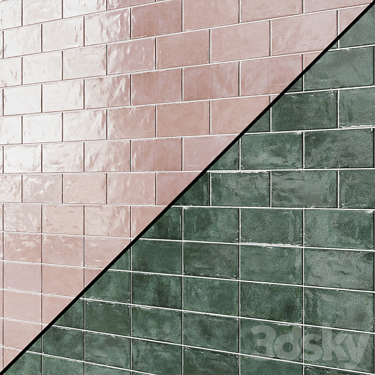 Ceramic tiles EQUIPE ALTEA / EKIPE ALTEA - 7.5x15 cm - Tile - 3D model
