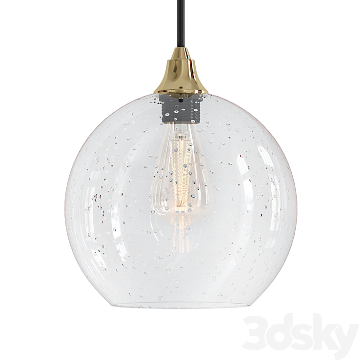 Edna Glass Easyfit Shade clear - Pendant light - 3D model