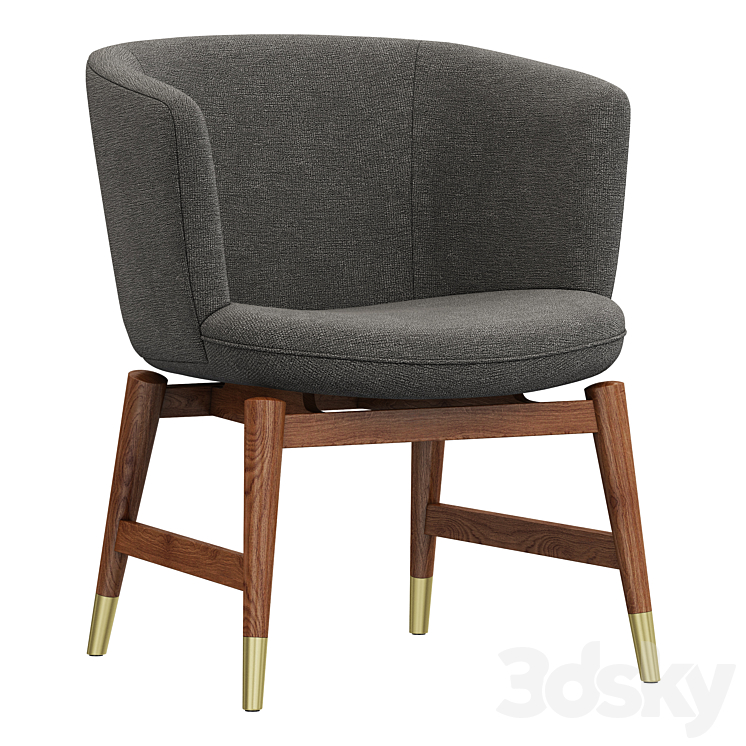 Baker Coupe Dining Chair - Chair - 3D model