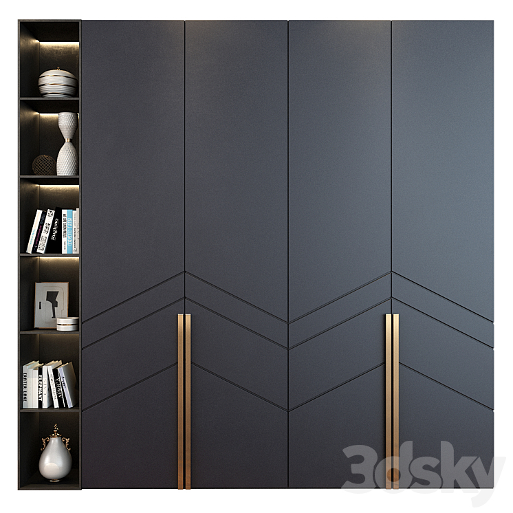 Mastermebius shkaf zion - Wardrobe & Display cabinets - 3D model